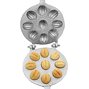 Walnut Cookie Mold (Oreshek) Maker 9 Halves Nuts Big Oreshki Russian Soviet Cookies Pastry