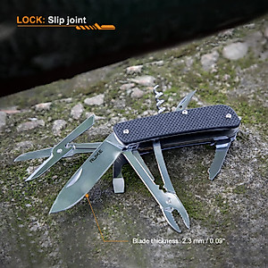 Ruike Multifunctional Knive, Black, G10 (M61-B)