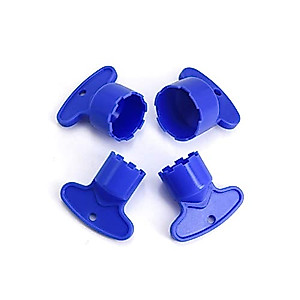 4 Pack Faucet Aerator Key Removal Wrench Tool with 4 Sizes M16.5, 18.5, 21.5, 24 Recessed Aerator Key Sink Aerator Wrenches for Cache Aerators (Blue)