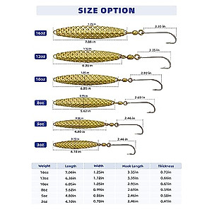 BLUEWING Hammered Diamond Jig 1pc Fishing Jig Saltwater Fishing Lures Deep Sea Sinking Fishing Baits with Stainless Steel Hook, Gold 3oz