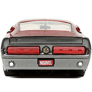 Jada Toys Marvel Guardians of The Galaxy 1:24 1967 Shelby GT500 Die-cast Car with 2.75" Star-Lord Figure