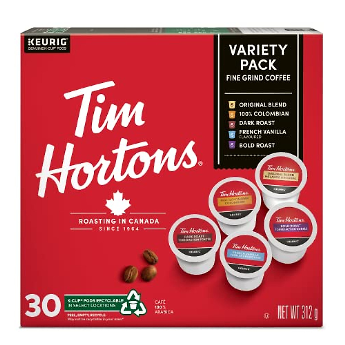 Tim Horton's Variety K-Cup 30 Count