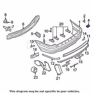 Rexka 25 pcs Fender Liner Bumper Cover Splash Shield U Type Nut Clip Compatible with BMW 07129904150 E36 E46 E60 E63 E88 E90