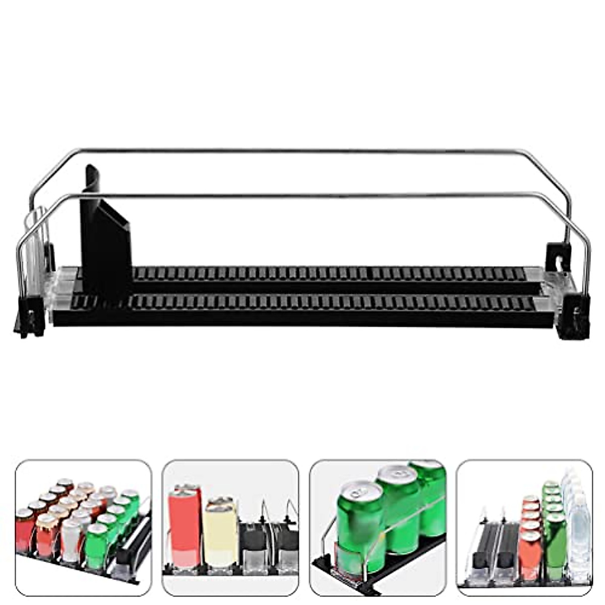 Cabilock Fridge Organizer Vending Machine Beverage Drinking Automatic Pusher Soda Can Organizer for Refrigerator Drink Dispenser for Shop Freezer Organizer Vending Machine