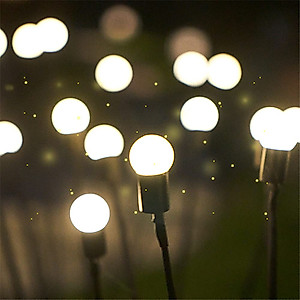 ZHUANYIYI Creative Firefly Outdoor Solar Lights, Landscape Lights On Courtyard Lawns, Waterproof Decorative Lights for Home Garden Pavement