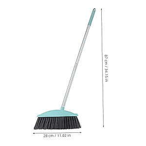 Ipetboom Outdoor and Indoor Broom Heavy Duty Floor Cleaning Broom with Long Handle Floor Sweeping Broom Long Handle Stainless Steel Indoor Broom