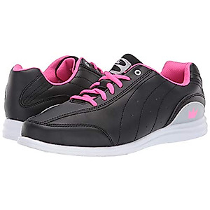 Brunswick Ladies Mystic Bowling Shoes- Black/Pink 6 1/2, 6.5