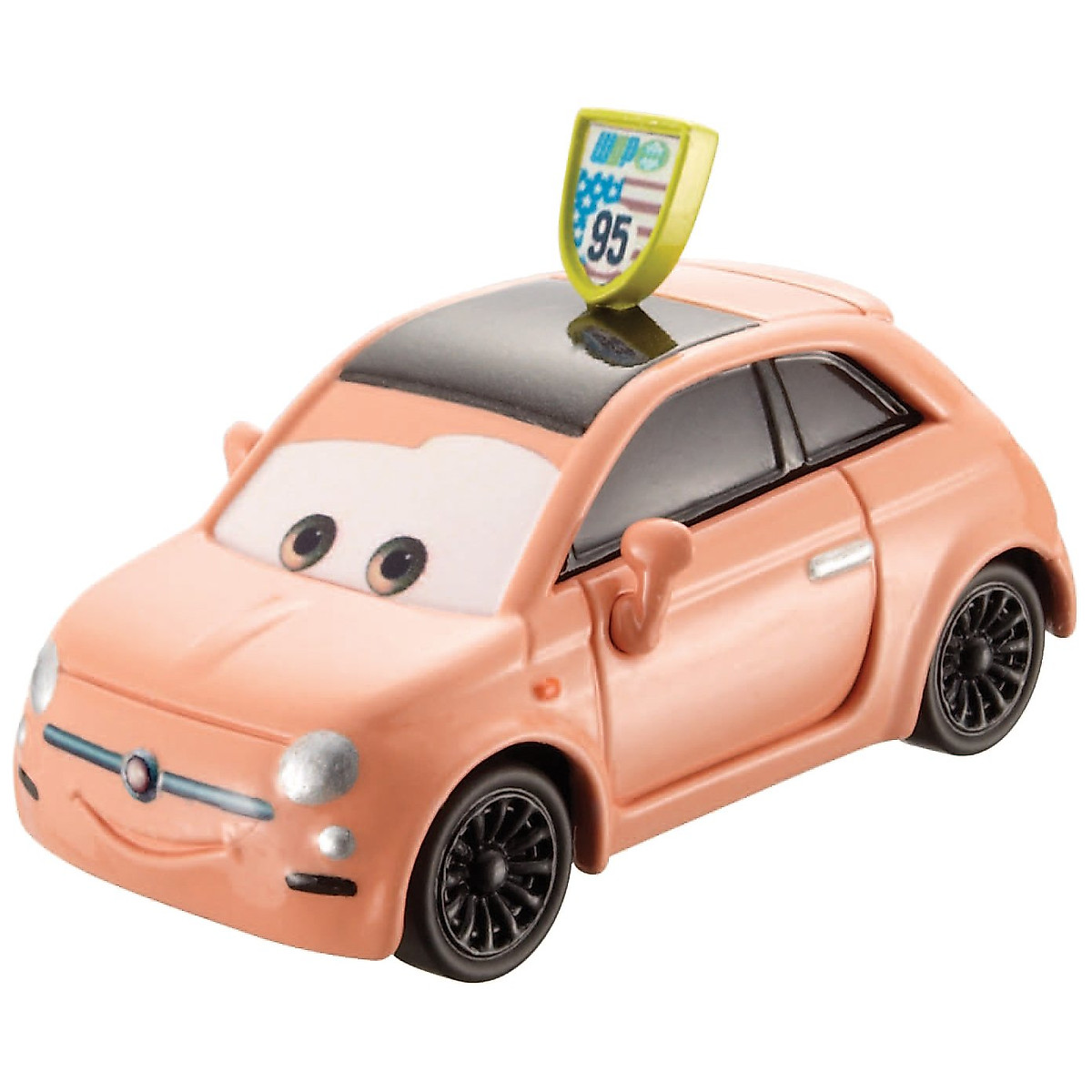 Disney Pixar Cars Fiat with McQueen Sign Diecast Vehicle