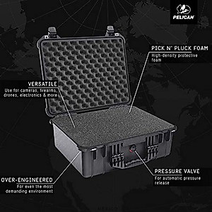 Pelican 1550 Camera Case With Foam (Black)