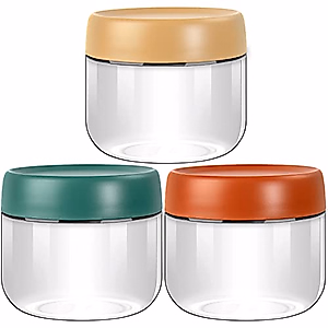 Acvansm 3 Pack 10 oz Wide Mouth Glass Mason Jars with Screw Lids for Food Storage, Overnight Oats, Dry Food, Snacks, Candies (10oz-3 Pack)