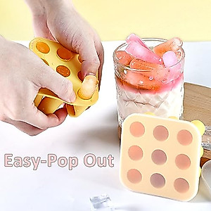 JEXFUN Silicone Baby Fruit Food Feeder Pacifier & Breastmilk Popsicle Freezer Molds, Baby Food Storage Containers Breast Milk Ice Cubes for Baby Teething & Infant Self Feeding, BPA Free (Pink)