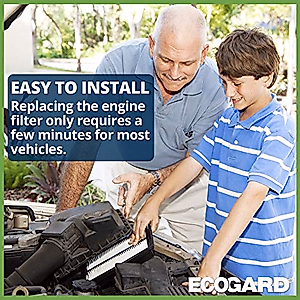 ECOGARD XA10583 Premium Engine Air Filter Fits Chrysler Pacifica 3.6L 2017-2021, Voyager 3.6L 2020-2021, Grand Caravan 3.6L 2021-2022