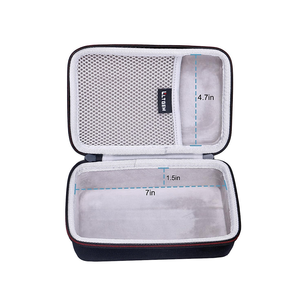 LTGEM Hard Travel Case for Focusrite Scarlett 2i2 /Solo (3rd Gen) USB Audio Interface (Internal Size:7 * 4.7 * 1.5 in)