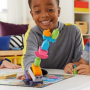 Grocery Go Karts Board Game for Preschoolers and Kids Ages 4 and Up, Building Game with Mini Groceries, Preschool Games for 2-4 Players