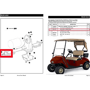 Dr.Acces Golf Cart EZGO TXT Rear Splined Axle Shaft Fits EZGO TXT/Medalist 1994-2013 Electric Replace#20377G11/20377G12 (Driver Side)