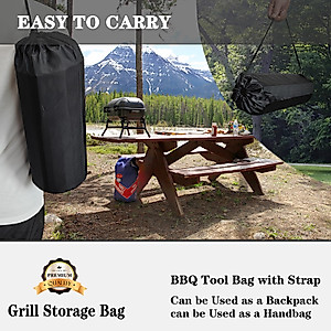 Rilltowpe Grill Utensil Storage, Grilling Bags for Outdoor Grilling, Grill Tool Storage, Grill Tools BBQ Bag, Foldable Grill Bag for Camping and Hiking BBQ.