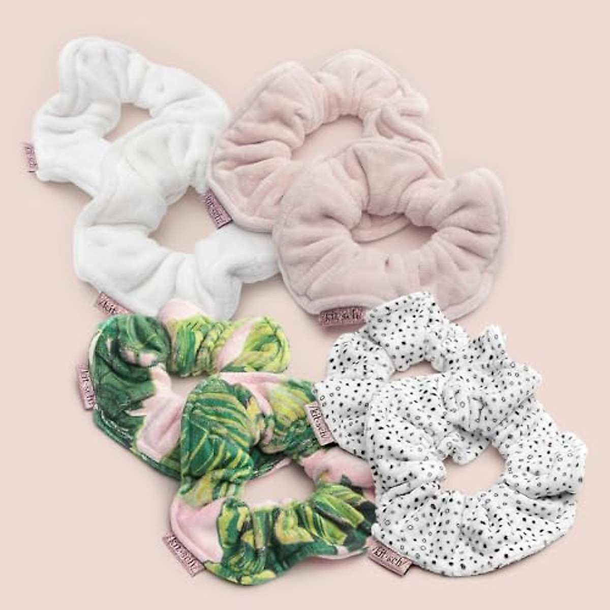 Kitsch Microfiber Hair Towel Scrunchies - Ultra Soft, Large, 2 pcs (White) - Ideal for Thick, Thin, Curly or Straight Hair - Fast Drying Magic - Perfect for Women and Girls - Machine Washable