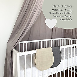 MOZAH Organic Muslin Burp Cloths - 100% Organic Burping Cloths for Babies and Baby Rags or Burp Cloths Baby Boy