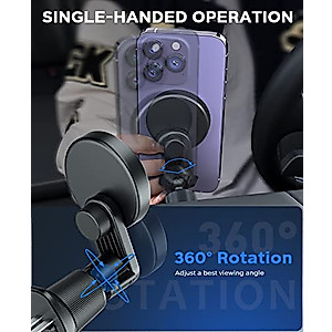 Car Magnetic Phone Mount for Magsafe: Holdersafe Magnetic Car Phone Holder [Easily Install] with 20 Powerful Magnet for Car Air Vent Compatible iPhone 14 13 12 Pro Plus Max Mini MagSafe Case