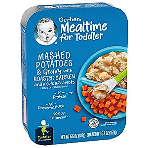 Gerber Graduates Lil' Meals Mashed Potatoes & Gravy with Roasted Chicken & Carrots, 6.6 OZ