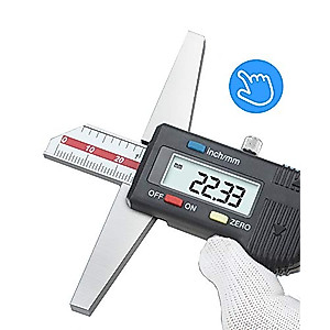 GLTL General Tools Depth Gauge Vernier Caliper,0-6"/150mm,0-8"/200mm,0-12"/300mm (Digital 0-200mm)