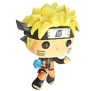 POP Naruto Shippuden - Naruto (Rasengan) Funko Pop! Vinyl Figure (Bundled with Compatible Pop Box Protector Case), Multicolor, 3.75 inches