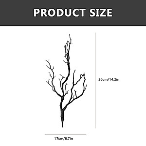 ABOOFAN 3pcs Branch Manzanita Branches Fake Dried Tree Branches Simulation Coral Plant Twigs DIY Antler Headdress Craft Halloween Party Home Decoration