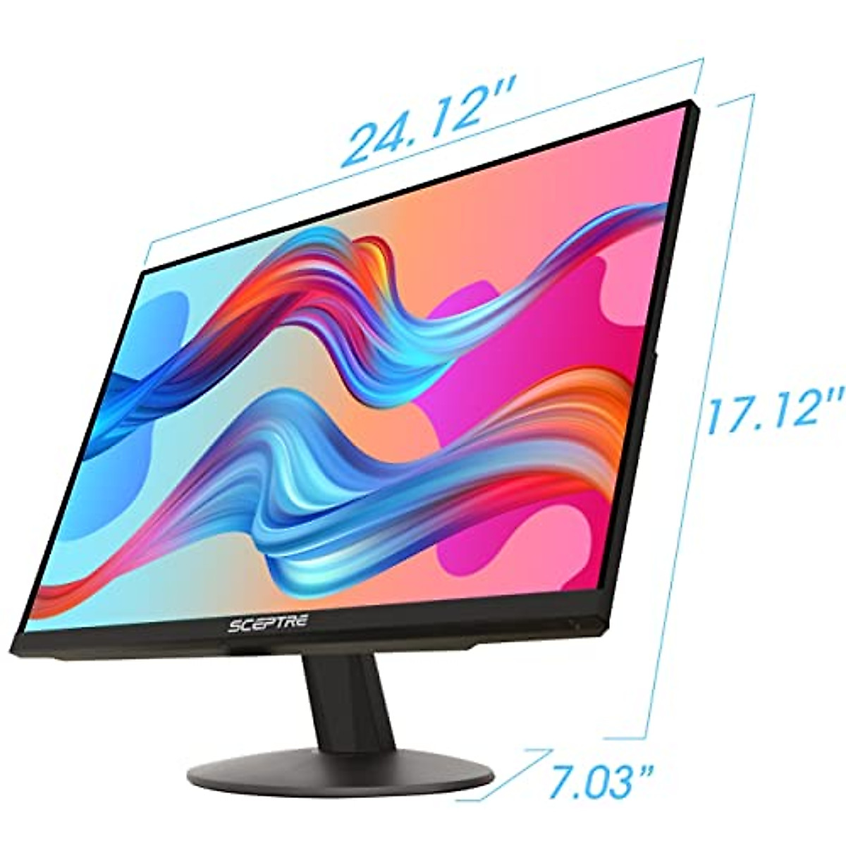 Sceptre IPS 27-Inch Business Computer Monitor 1080p 75Hz with HDMI VGA Build-in Speakers, Machine Black 2020 (E275W-FPT), 27" IPS 75Hz