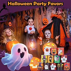Halloween Slap Bracelets 36 PCS Bulk Party Favors for Kids Pumpkin Ghost Snap Bracelet Party Supplies Halloween Goodie Bag Fillers Classroom Prizes Toys Halloween Gifts for Girls Boys