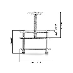 QWORK Flow Control Tubing Clamps, 10 Pack Adjustable Screw Compressor Clamp, Swivel Lower Jaw Restrictor Tubing Clamp