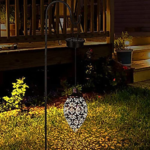 Solar Lantern, Retro Landscape Light, Waterproof Environmentally Friendly LED Home Lighting Iron Garden for Outdoor Decor Yard