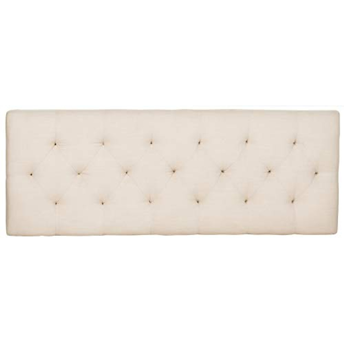 Safavieh Home Collection Rocha French Brasserie Tufted Beige and Rustic Oak 19-inch Wood Bench