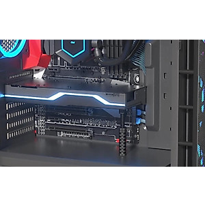 GPU Support Bracket, Adjustable Height GPU Sag Bracket with Magnet and Non-Slip Sheet, GPU Brace for Prevent Universal VGA Graphics Card Sag,Black