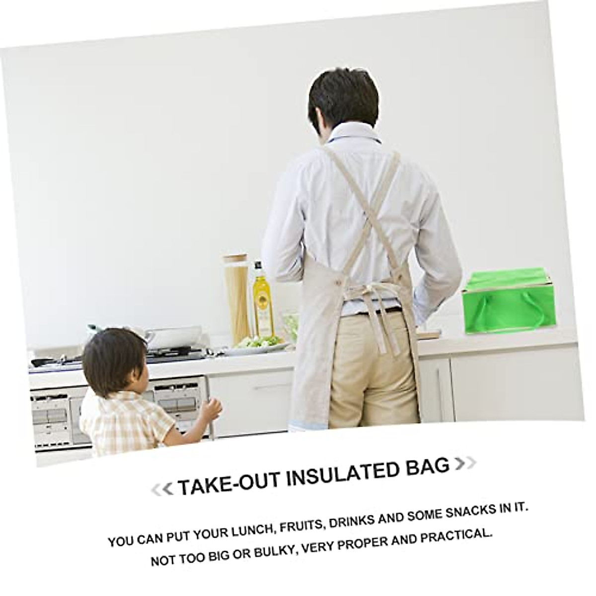 ULTECHNOVO Insulated Food Delivery Bag 1pc Catering Delivery Food Warmer Reusable Shopping Camping Tote Storage Camping Coolers Pizza Insulation Tote Lunch Lunch Box Aluminum