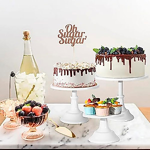 saiguomi 3Pcs Cake Stand, White Round Cupcake Stand 8/10/12Inch Dessert Display Stand Cupcake Holder Pastry Serving Plate for Baby Shower Wedding Birthday Party Celebration Home Decoration