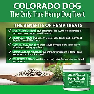 Hemp Calming Chews for Dogs Anxiety Relief - 120 Count - USA Made - 350 MG Per Calming Treat for Dogs