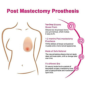 LORGL Self Adhesive Silicone Breast Forms Prosthetic Breast for Transgender Mastectomy Fake Breasts for Woman Chest Improvemen