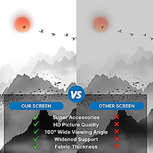 Pyle Foldable Portable Projector Screen - 120" 16:9 HD 4K Lightweight Indoor Outdoor Anti-Crease Movie Projection Display - for Home Theater, Party, Office, Classroom