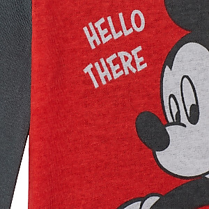 Disney Baby Boys' Mickey Mouse 4-Piece Snug Fit Cotton Pajamas (as1, age, 24_months, Hello There)
