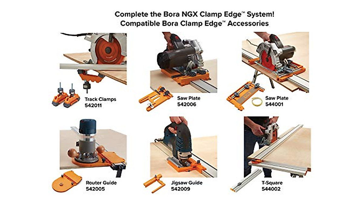 Bora Jigsaw Guide For WTX or NGX Clamp Edge. Use for making Straight ...