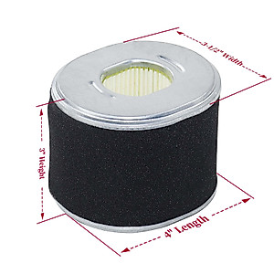 NIDAIFEI 4 Pack GX270 GX240 Air Cleaner Element Replaces Honda 17210-ZE2-822, 17210-ZE2-505, 17210-ZE2-515 for Honda GX240, GX240K1, GX240R1, GX240RT1, GX240U1, GX240UT1, GX270 Engines