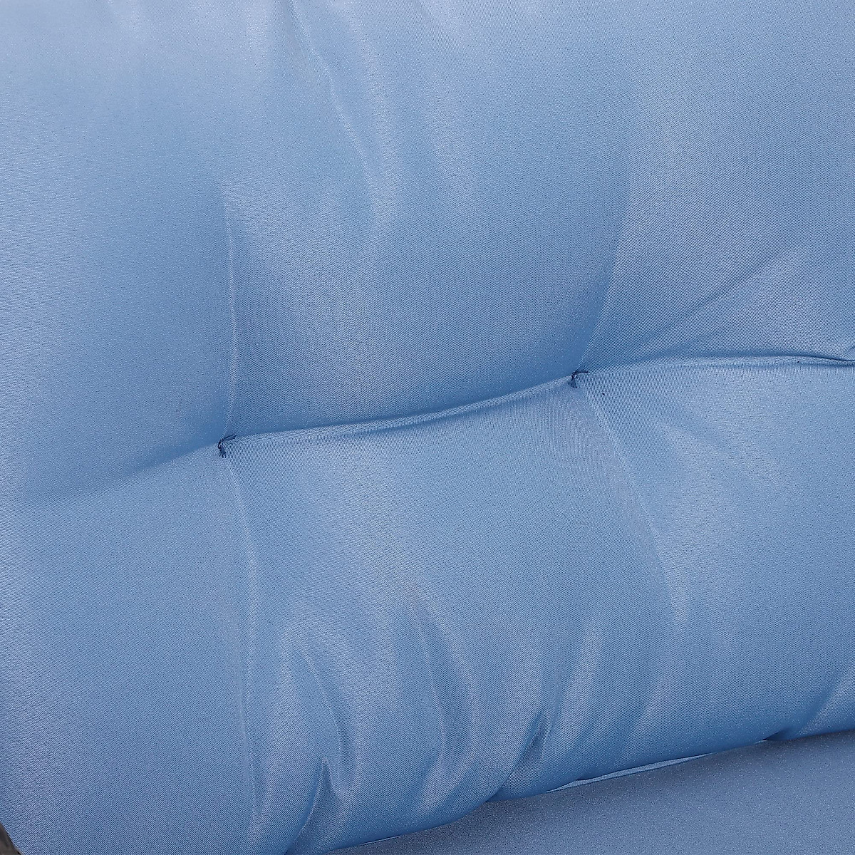 Outsunny 5 Pieces Rattan Wicker Lounge Chair Outdoor Patio Conversation Set with 2 Cushioned Chairs, 2 Ottomans and Tempered Glass Top Coffee Table, Blue