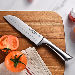 Klaus Meyer Hasta Premium High Carbon Steel 7 inch Santoku Japanese Chef Kitchen Knife