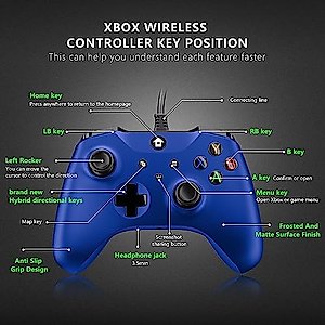 Upgraded】 YUYIU Wired Controller for Xbox Series X|S, Xbox One, Windows 10 and Above