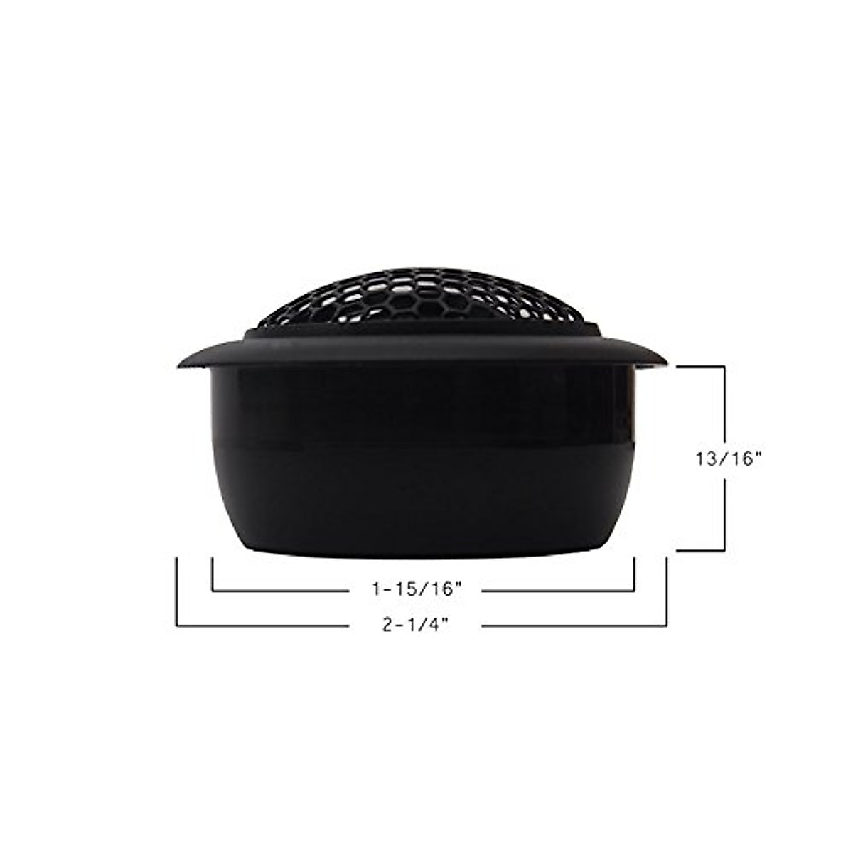 BZRK Audio SQ-T100 1 inch Silk Dome Tweeters for Car Audio (Pair) - 120 Watts Max (Each) - with Bass Blockers and Pods for Flush or Surface Mount