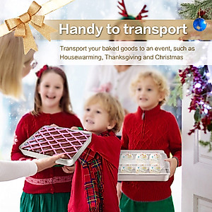 E-far Baking Pan with Lid(12.4/10.4/9.4 inch), Stainless Steel Rectangular Sheet Cake Pans with Cover, Metal Bakeware Sets for Lasagna Casseroles Brownie, Non-toxic & Dishwasher Safe - 3 Pans + 3 Lids