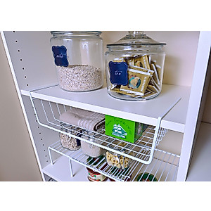 Organized Living Large Under-Shelf Basket - White