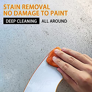 Tizoerly Car Clay Bar 5 Pack 500g, Premium Grade Clay Bars Auto Detailing Magic Clay Bar Kit with Towel Clay Bar Cleaner with Washing and Adsorption Capacity for Car Wash Car Detailing Clean（Orange）