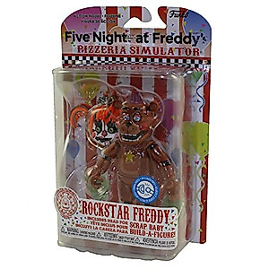 Funko Action Figure: Five Nights at Freddy's (FNAF) Pizza Sim: Rockstar Freddy Fazbear Collectible - FNAF Pizza Simulator - Collectible - Gift Idea - Official Merchandise - Video Games Fans