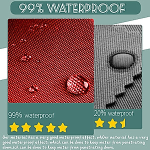 Sauqzoh Replacement Cushions for Swing, Swing Cushions 3 Seater Replacement, Waterproof Thicken Washable Pad Cushion for Outdoor Indoor Furniture Swing Patio (Big red, Swing Cushions 55inch)